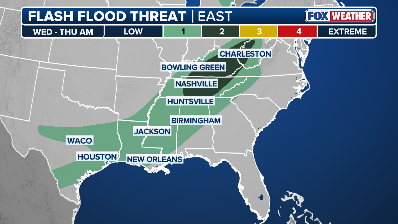Storms drench millions along 1,000-mile stretch from Texas to mid-Atlantic | Fox Weather